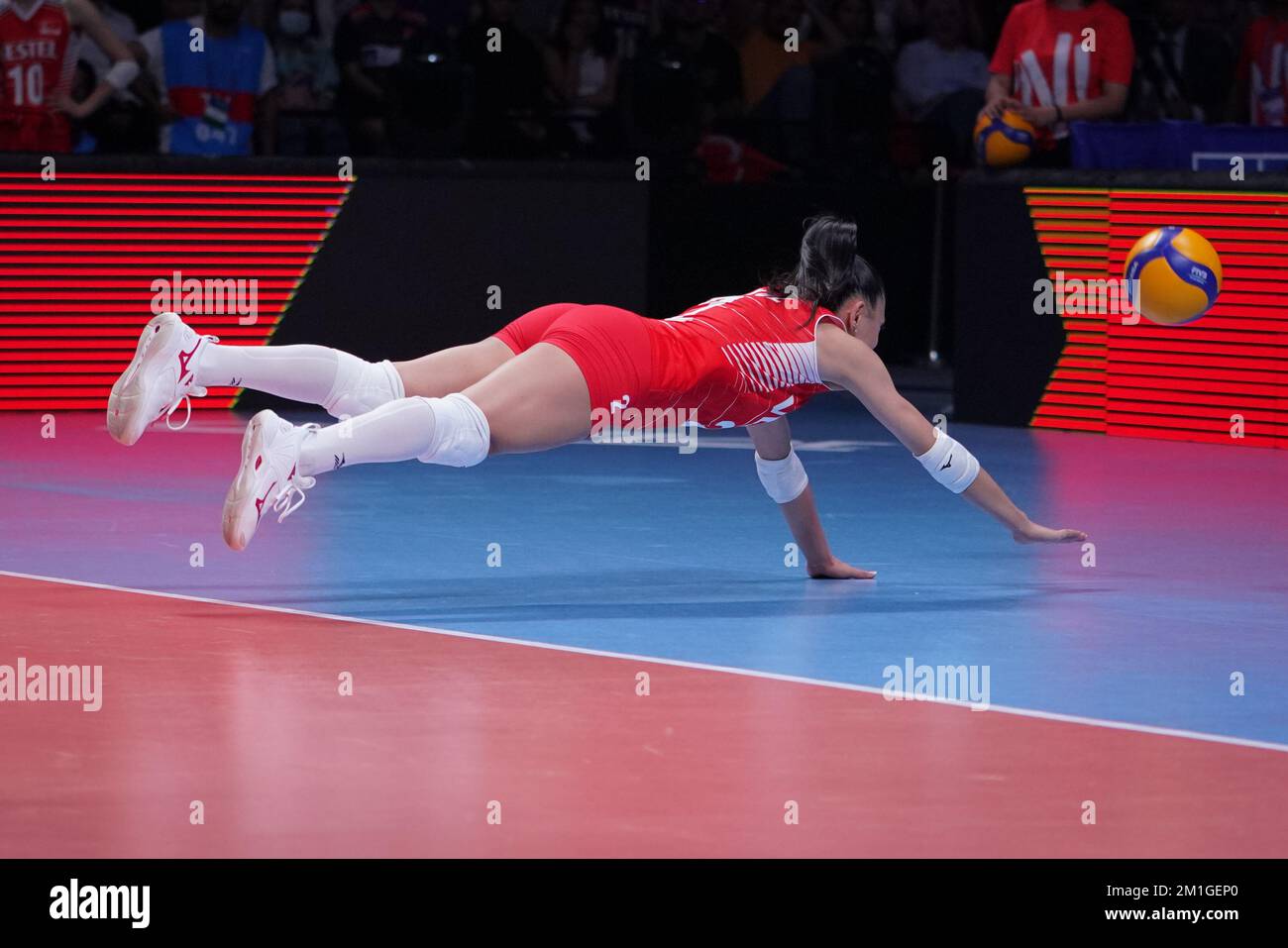 ANKARA, TURKIYE - JUNE 03, 2022: Akoz Simge Sebnem in action during ...