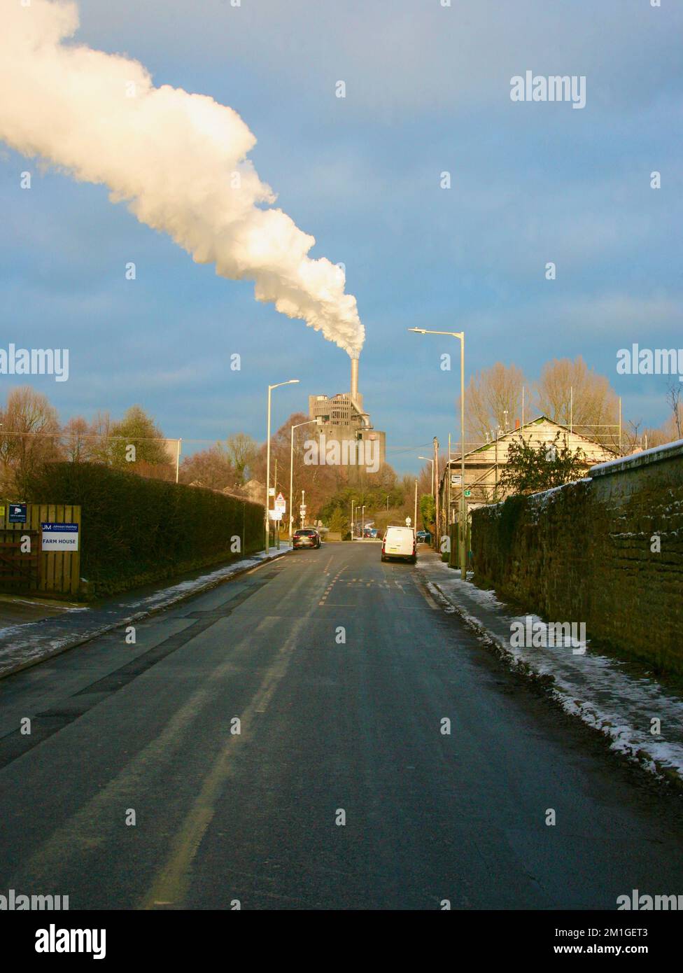 A view of the Ribblesdale Cement Works, Clitheroe, Lancashire, United ...