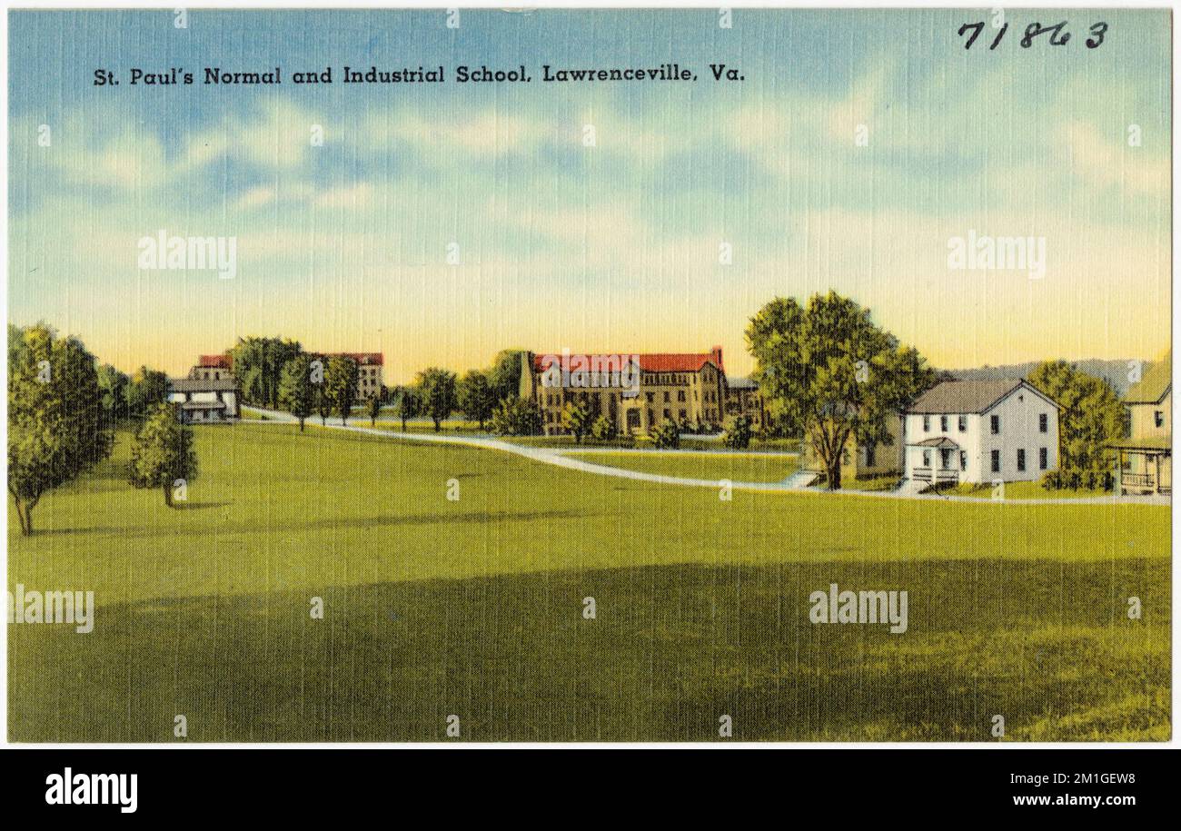 St. Paul's Normal and Industrial School, Lawrenceville, Va. , Schools ...