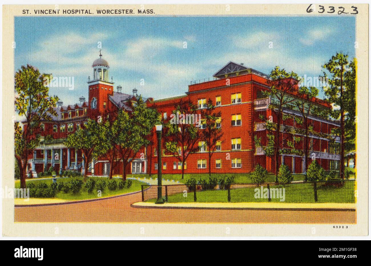 St. Vincent Hospital, Worcester, Mass. , Hospitals, Tichnor Brothers ...