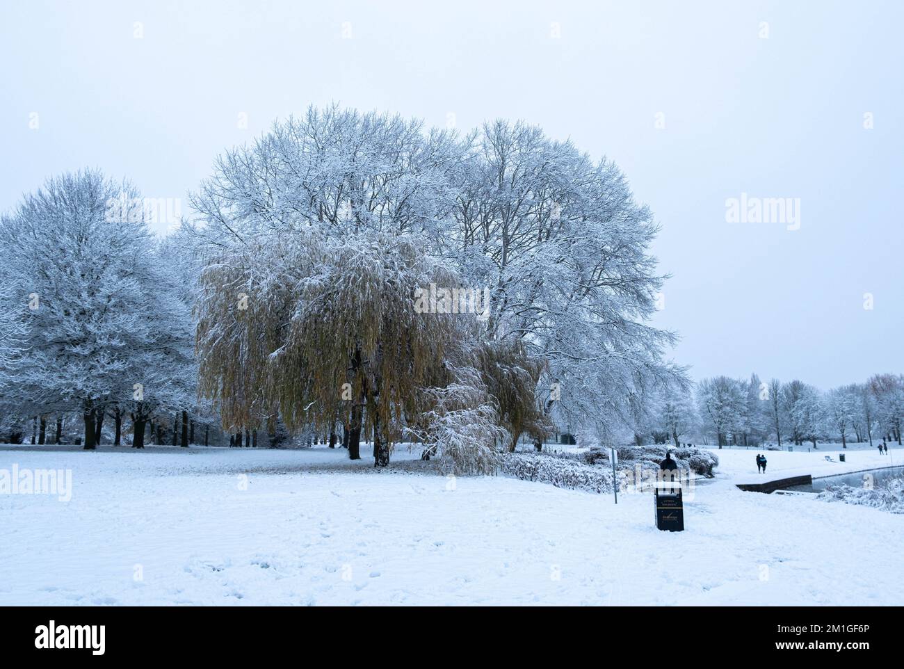 Winter weather conditions in Hertfordshire in the UK in 2022 heaviest ...