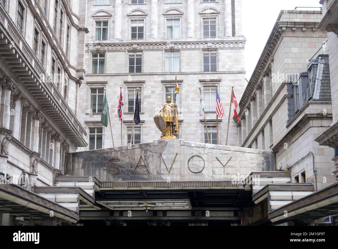 Entrance to the Savoy Hotel in London Stock Photo - Alamy