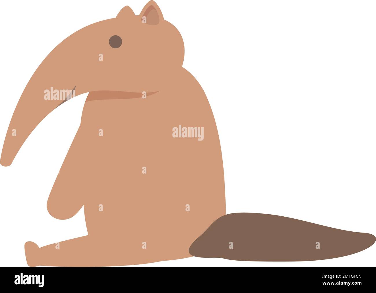 Sit anteater icon cartoon vector. Ant eater. Cute forest Stock Vector ...