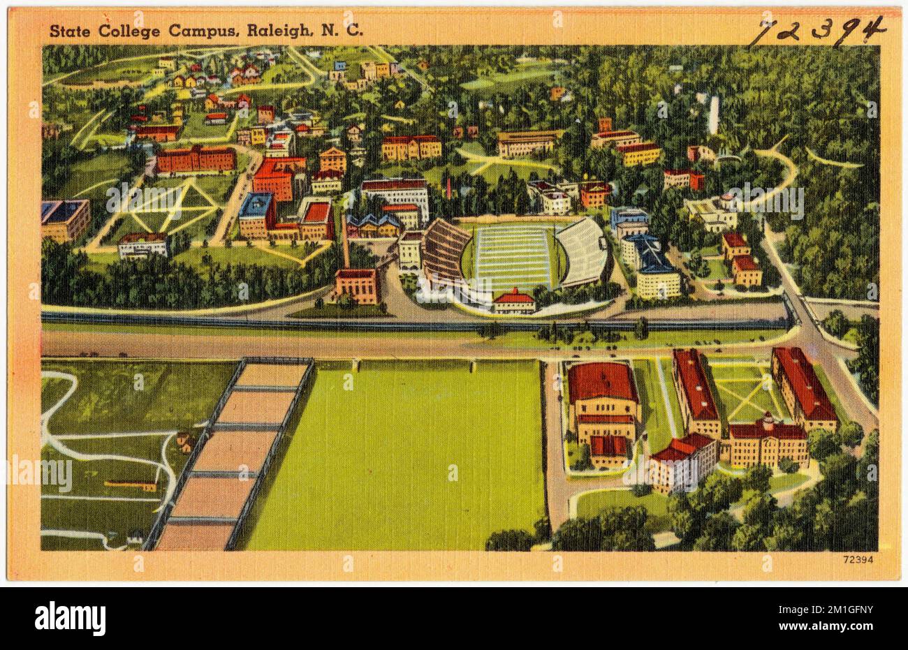 State College Campus, Raleigh, N. C. , Universities & colleges, Tichnor ...
