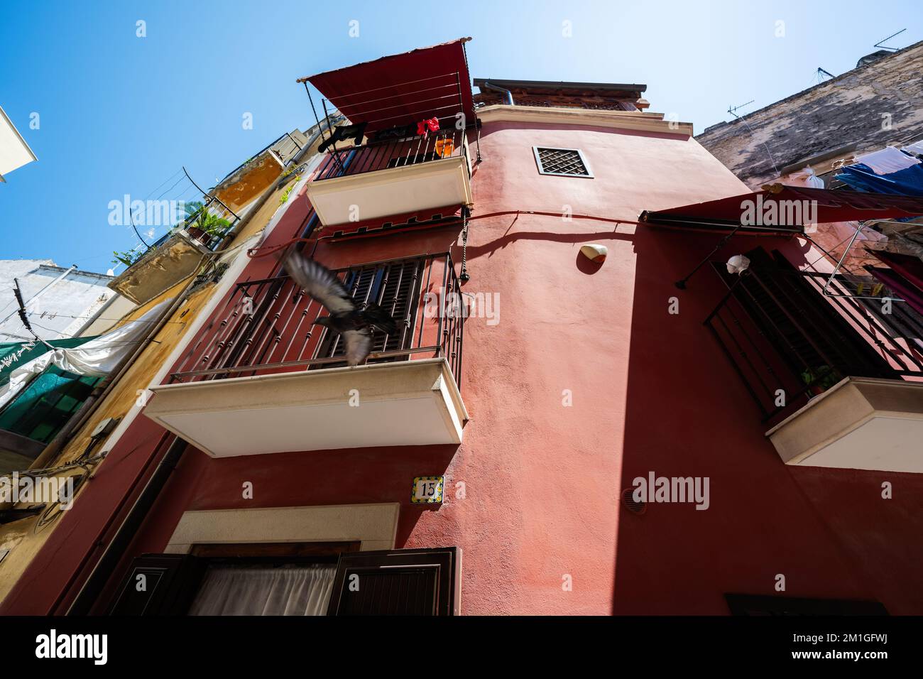 Street of old city Bari, Puglia, South Italy Stock Photo - Alamy