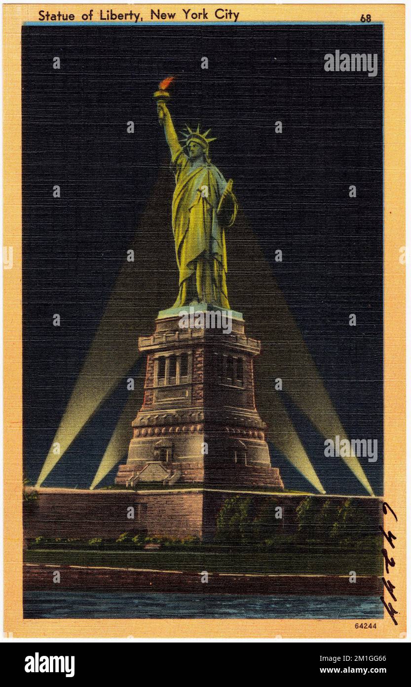 Statue of Liberty, New York City , Monuments & memorials, Tichnor ...