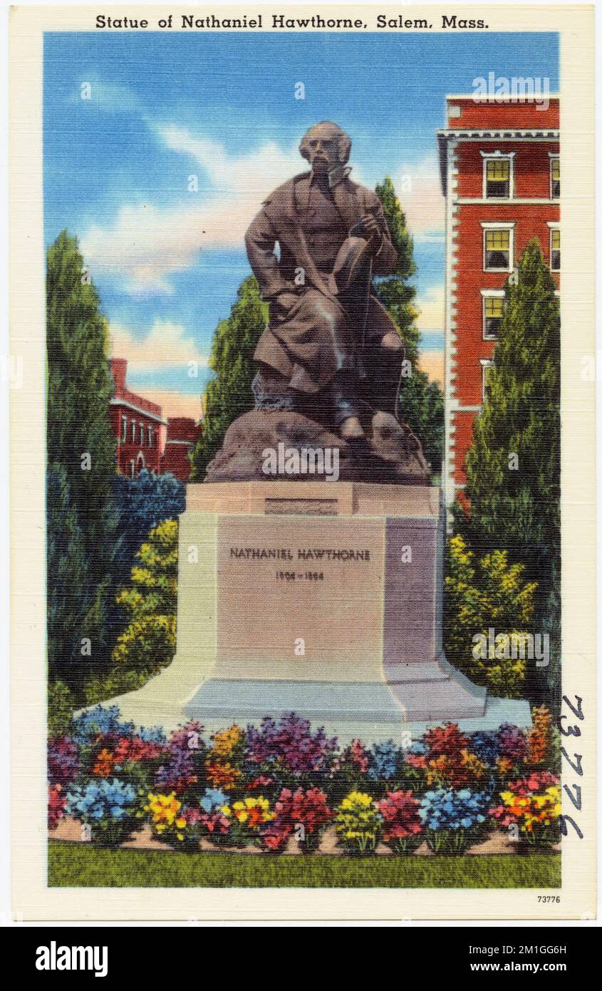 Statue of Nathaniel Hawthorne, Salem, Mass. , Monuments & memorials ...