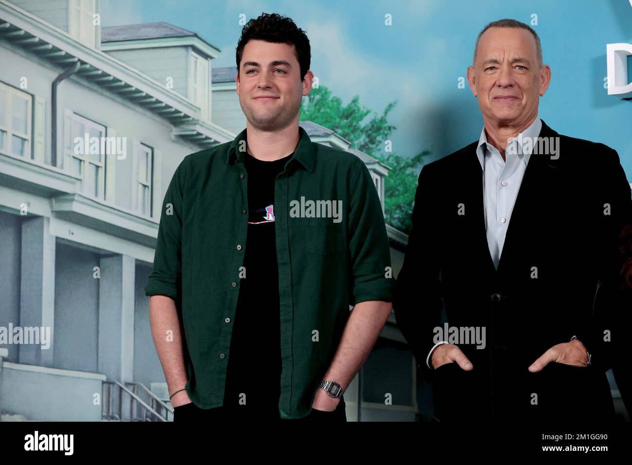 Madrid, Spain; 12.12.2022.- Tom Hanks (R) accompanied by his wife and ...