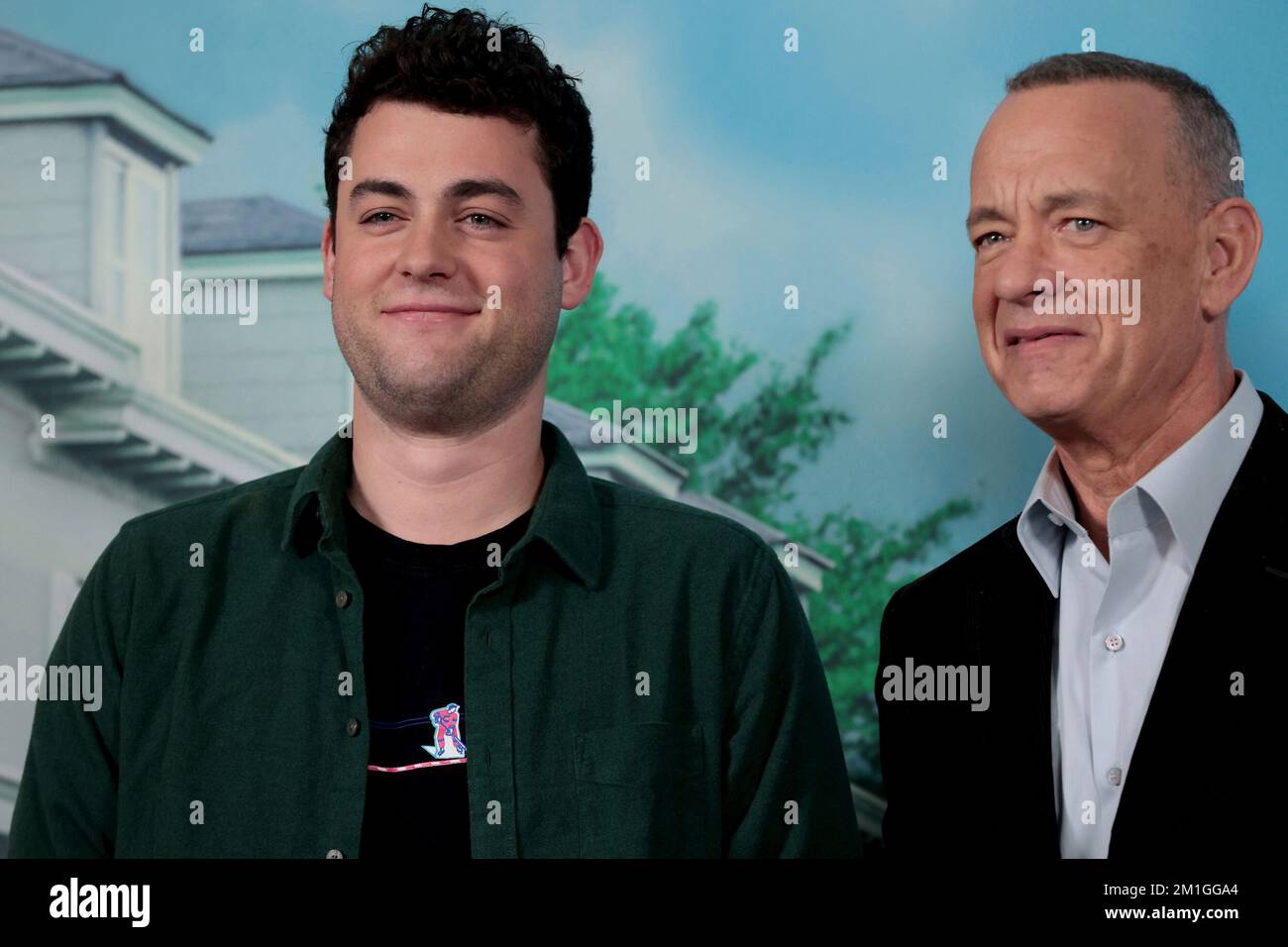 Madrid, Spain; 12.12.2022.- Tom Hanks (R) accompanied by his wife and ...