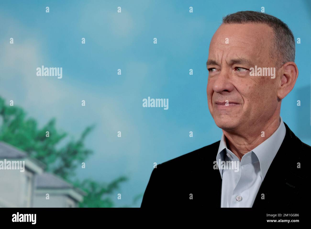 Madrid, Spain; 12.12.2022.- Tom Hanks accompanied by his wife and ...