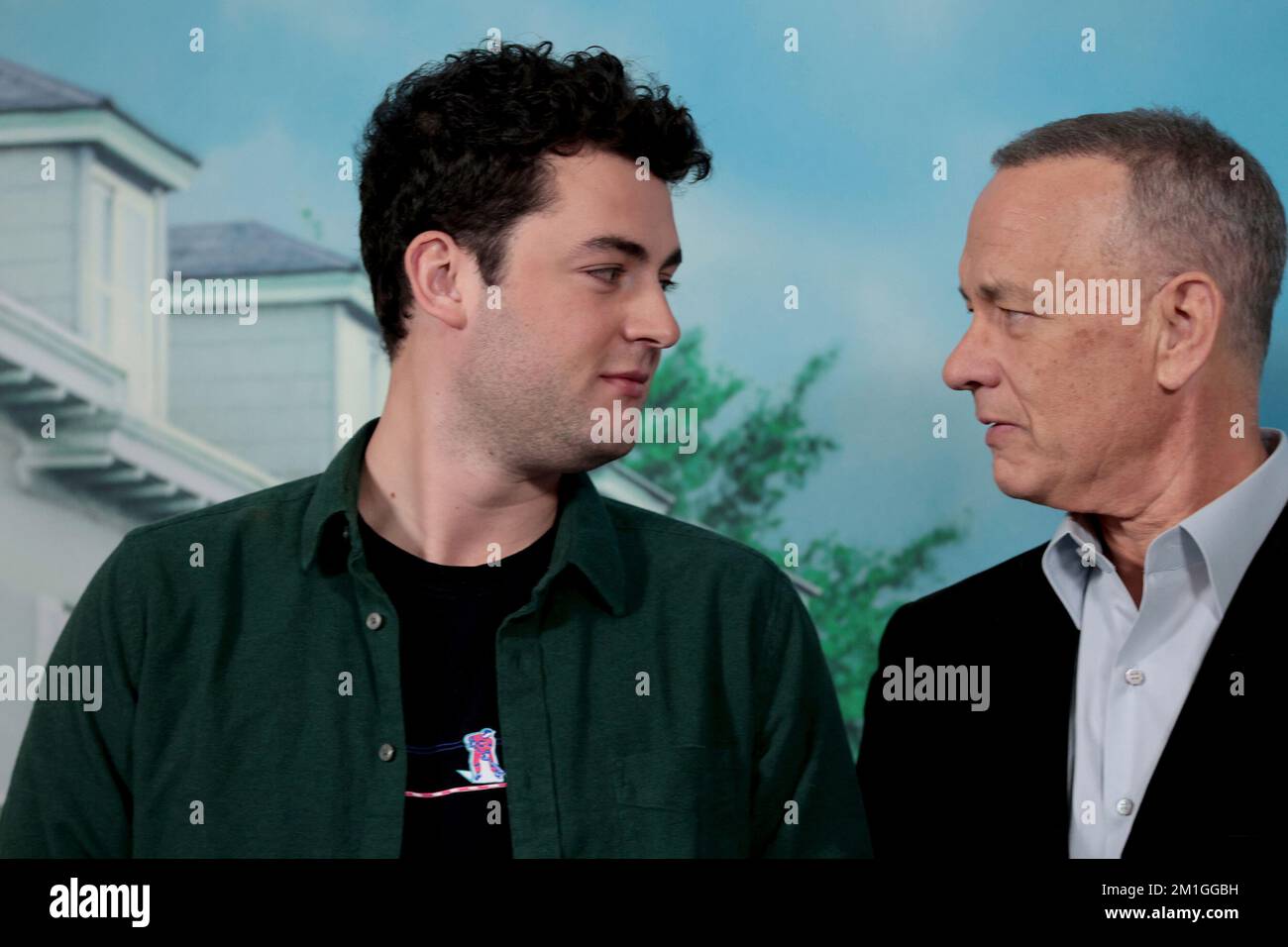 Madrid, Spain; 12.12.2022.- Tom Hanks (R) accompanied by his wife and ...