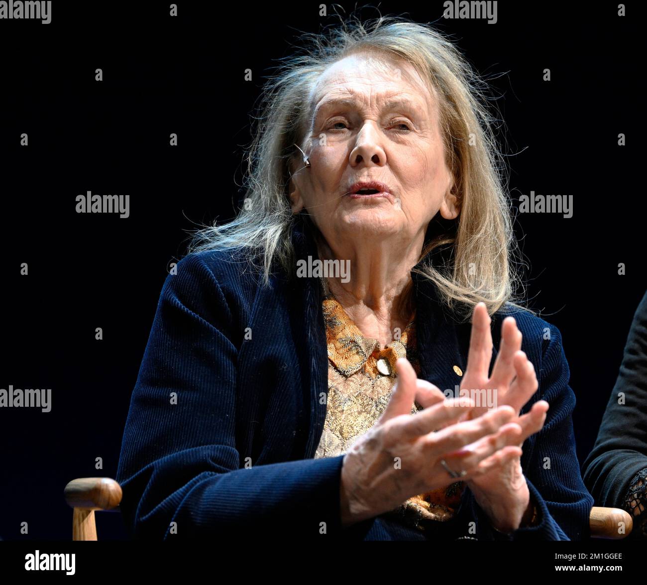 Annie Ernaux, Nobel laureate in Literature, during a tribute evening ... Annie Ernaux, Nobel laureate in Literature, during a tribute evening ...