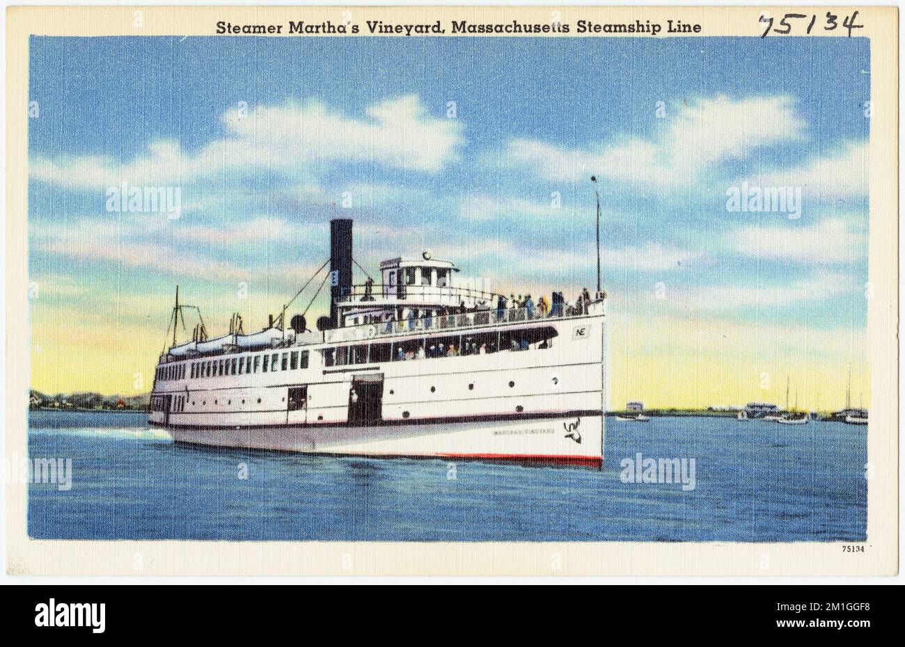 Steamer Martha's Vineyard, Massachusetts Steamship Line , Steamboats ...