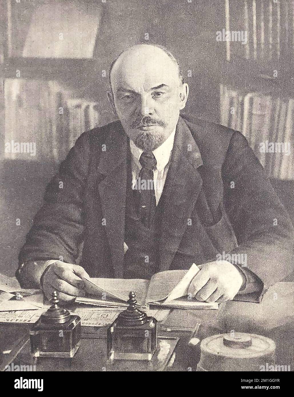 Vladimir ilyich lenin portrait young hi-res stock photography and ...