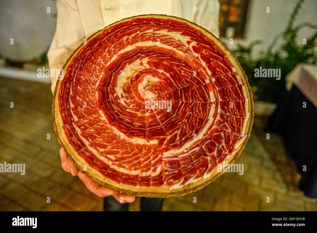 Iberian ham cut hi-res stock photography and images - Alamy