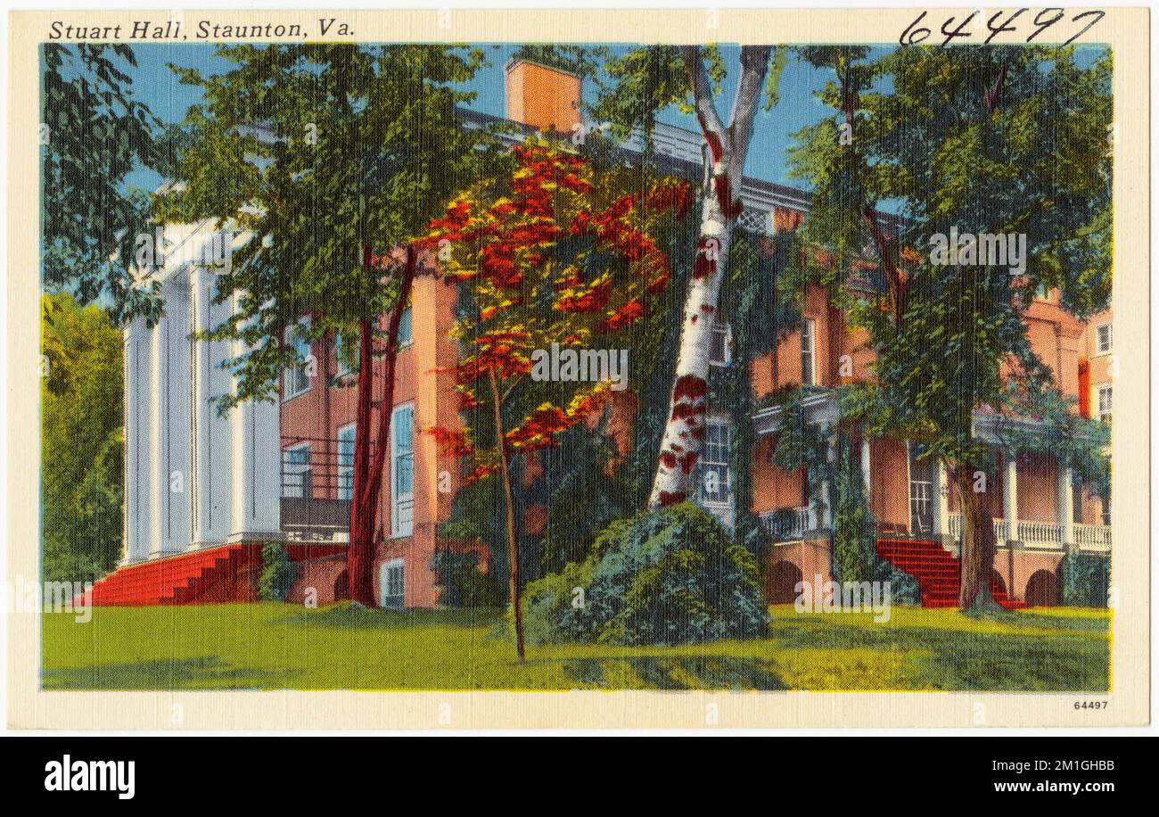 Stuart Hall, Staunton, Va. , Historic buildings, Tichnor Brothers ...