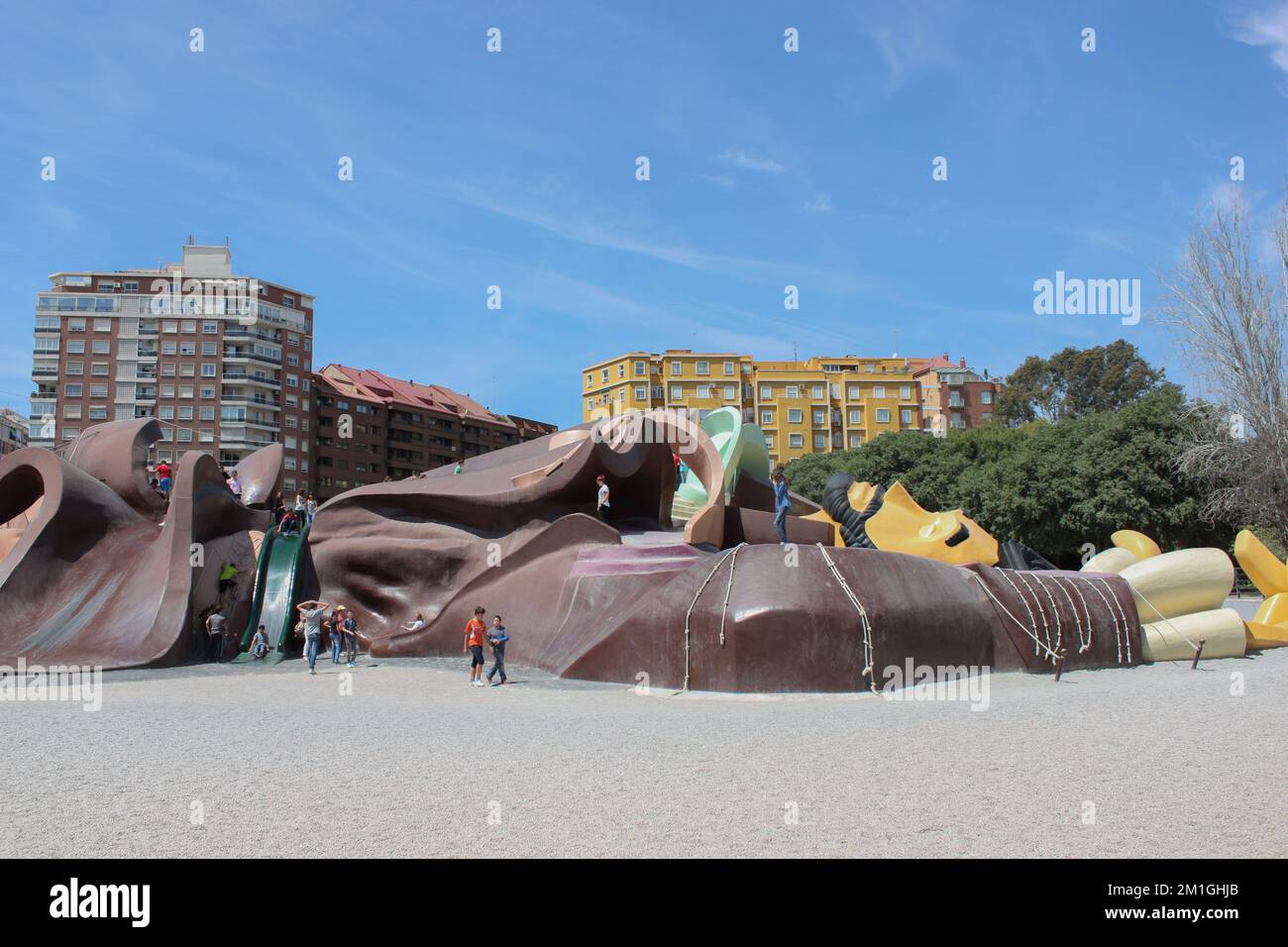 Valencia, Spain - 15 May 2014: Large-scale figure of the fallen ...