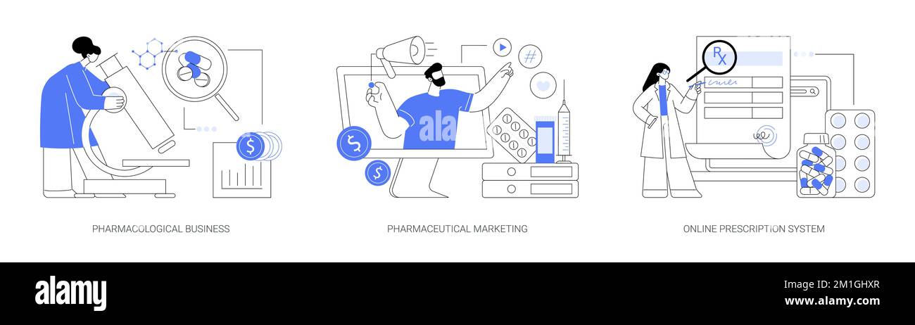 Pharmacy industry abstract concept vector illustrations Stock Vector ...