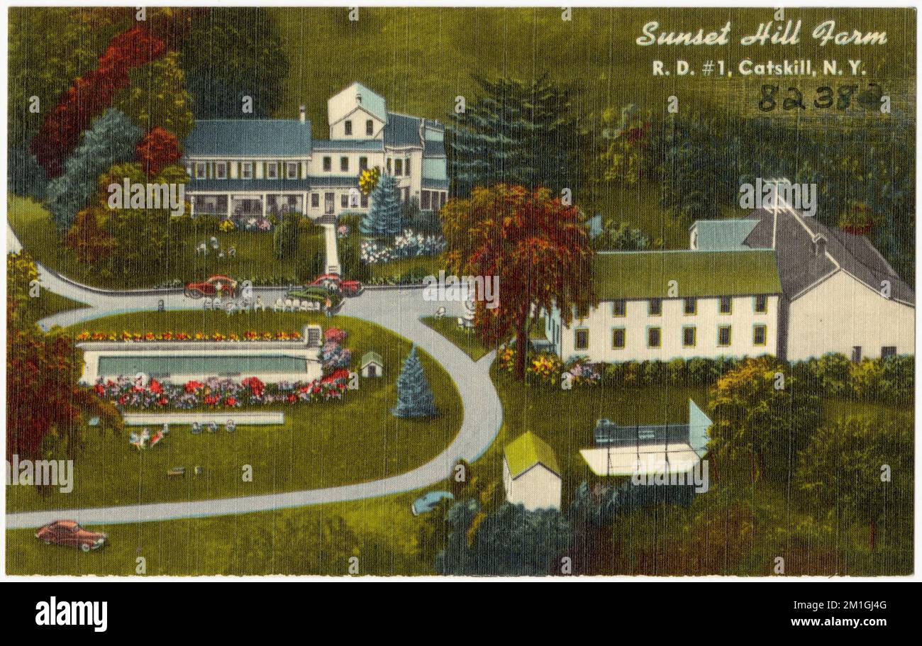 Sunset Hill Farm, R. D. #1, Catskill, N. Y. , Motels, Tichnor Brothers ...