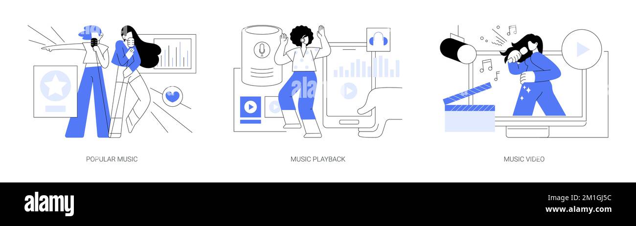 Pop culture abstract concept vector illustrations Stock Vector Image ...