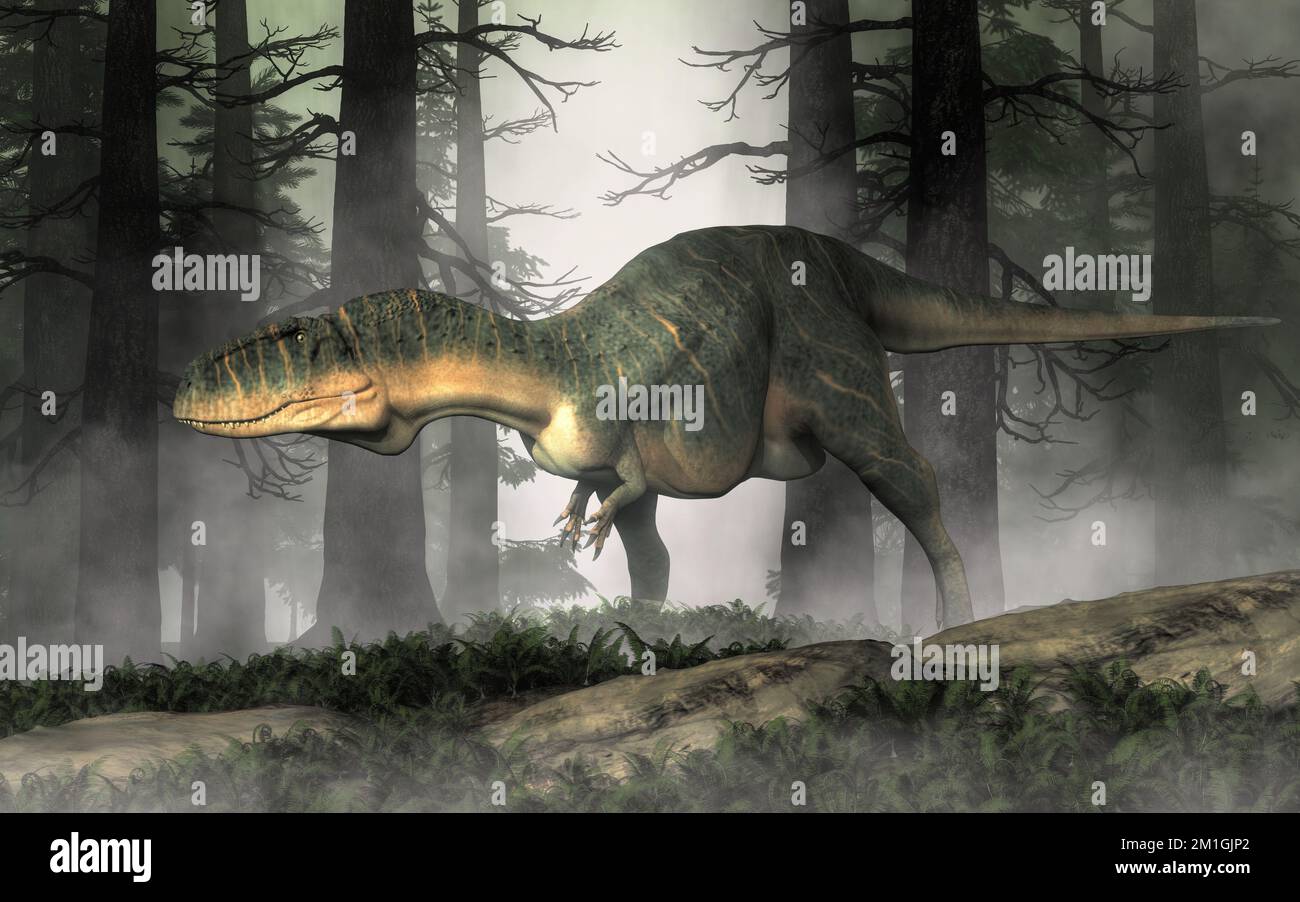 Abelisaurus was a bipedal carnivorous theropod dinosaur that lived in ...