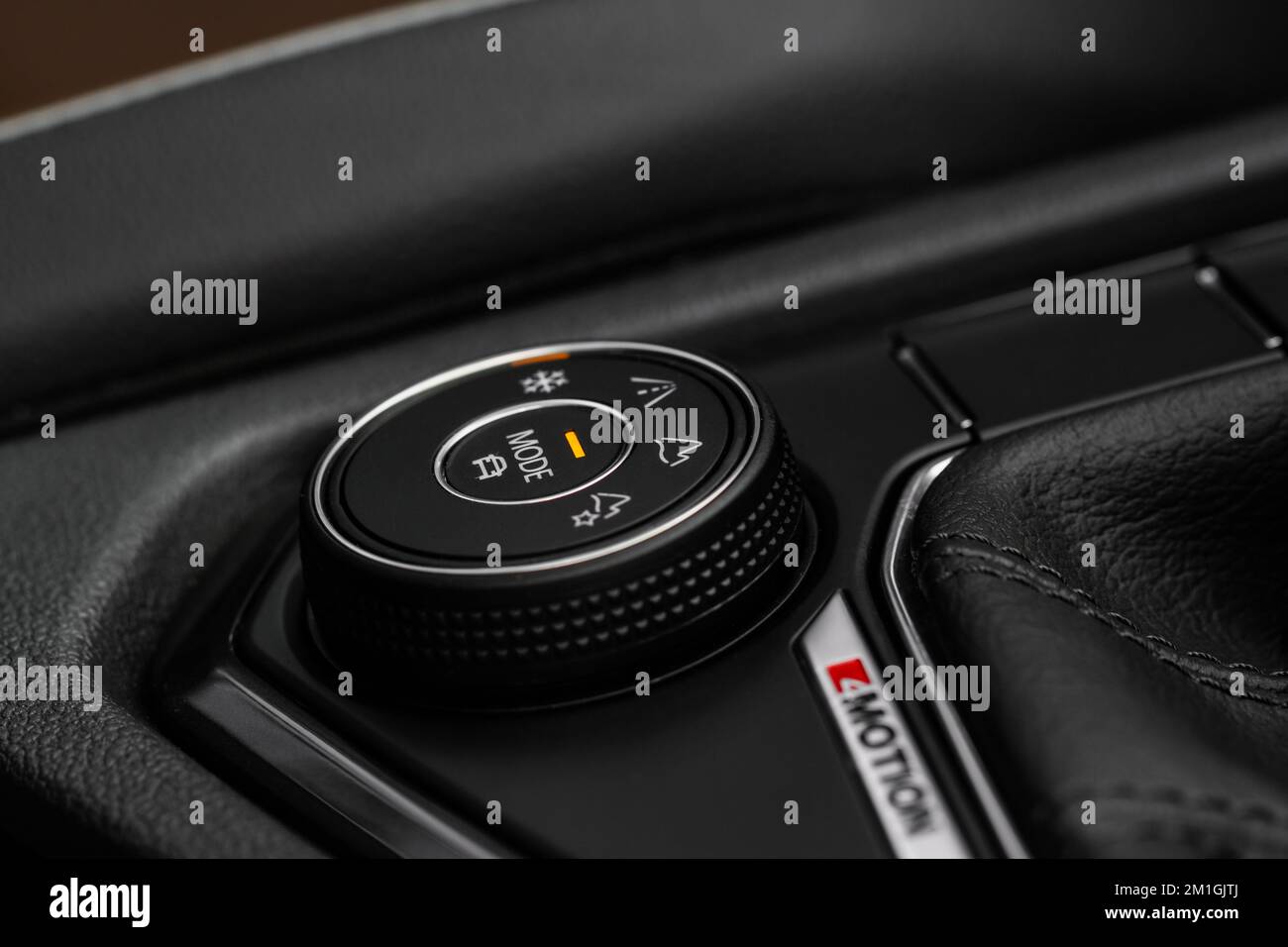 MOSCOW, RUSSIA - JANUARY 22, 2022. Volkswagen 4motion four-wheel drive ...