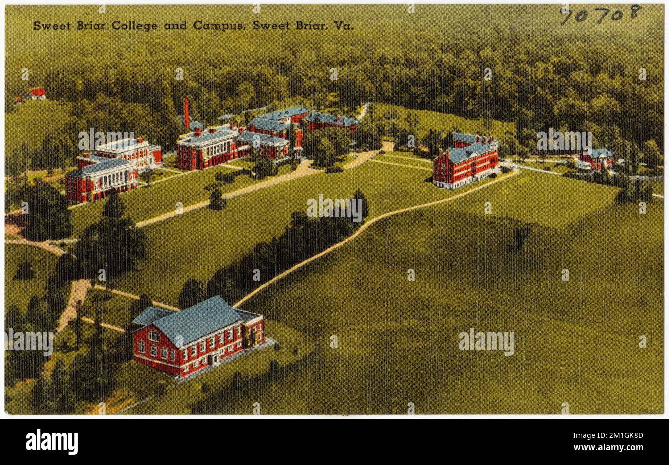 Sweet Briar College and campus, Sweet Briar, Va. , Universities ...