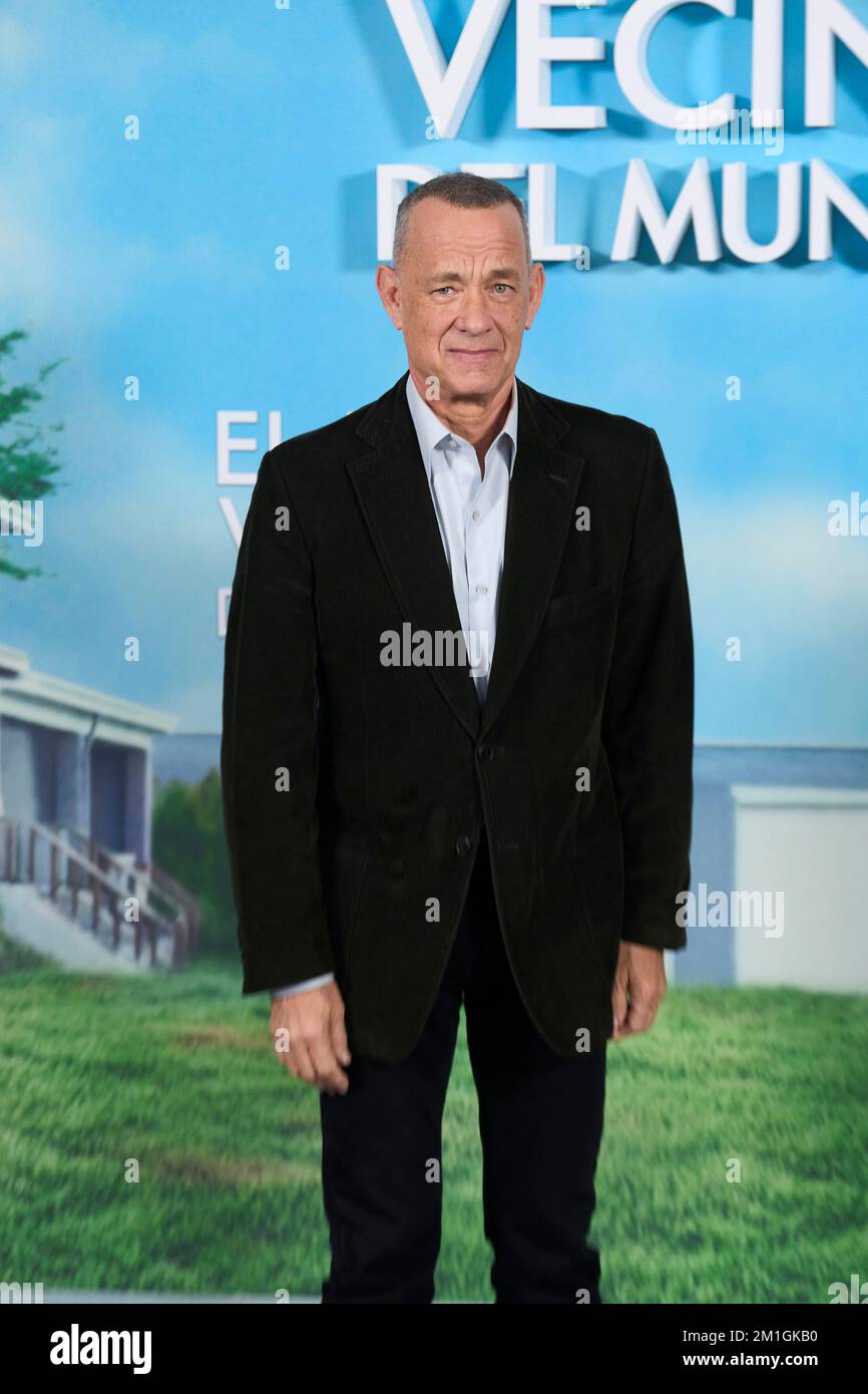 December 12, 2022, Madrid, Madrid, Spain: TOM HANKS attends 'A Man ...