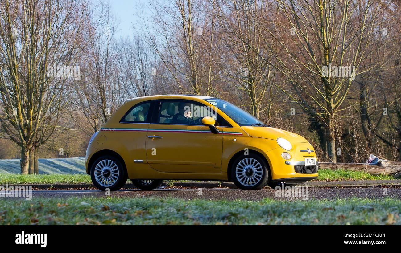 Small yellow retro car hi-res stock photography and images - Alamy