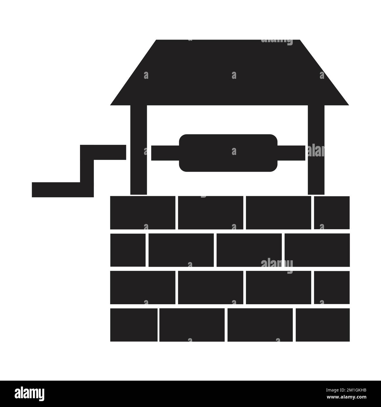 Well of bricks Stock Vector Images - Alamy