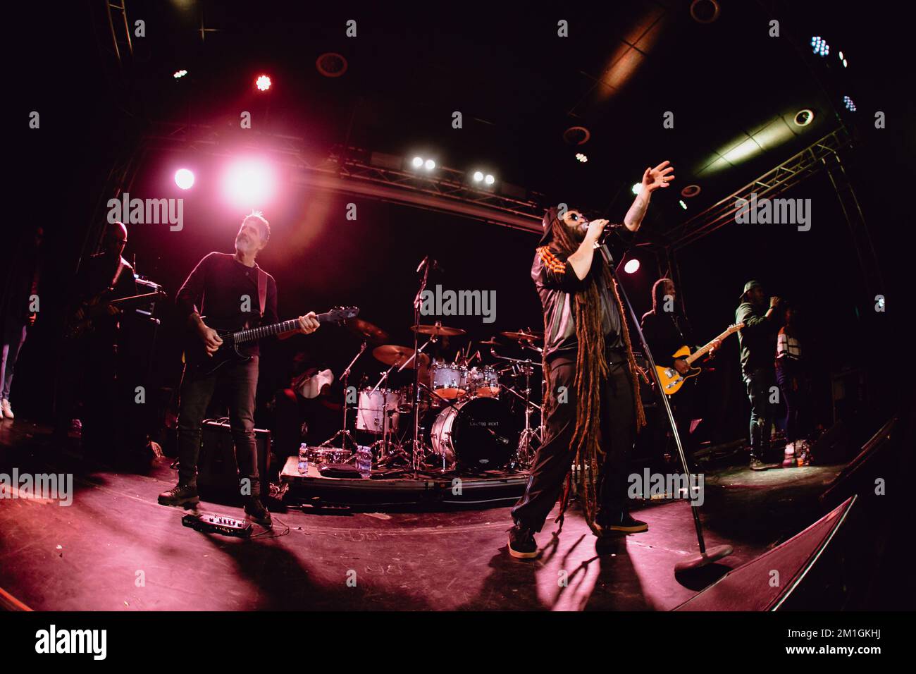 the italian reggae star Alborosie performs live with the shengen clan ...