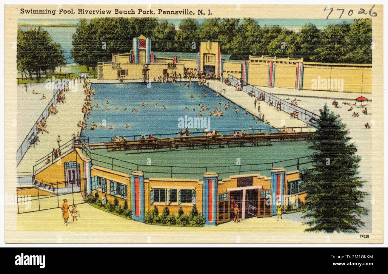Swimming pool, Riverview Beach Park, Pennsville, N. J. , Parks, Sports ...