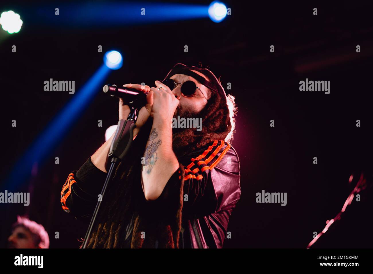 the italian reggae star Alborosie performs live with the shengen clan ...