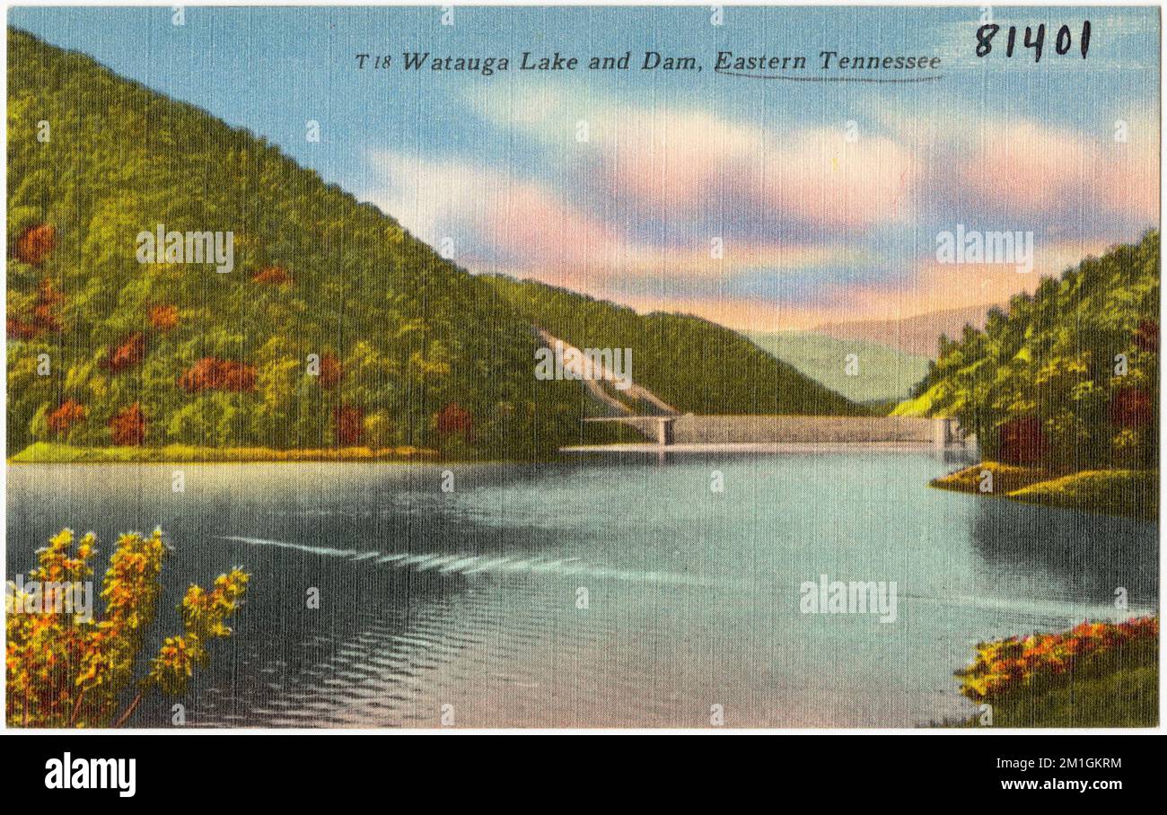 T18. Watauga Lake and Dam, Easter Tennessee , Lakes & ponds, Dams ...