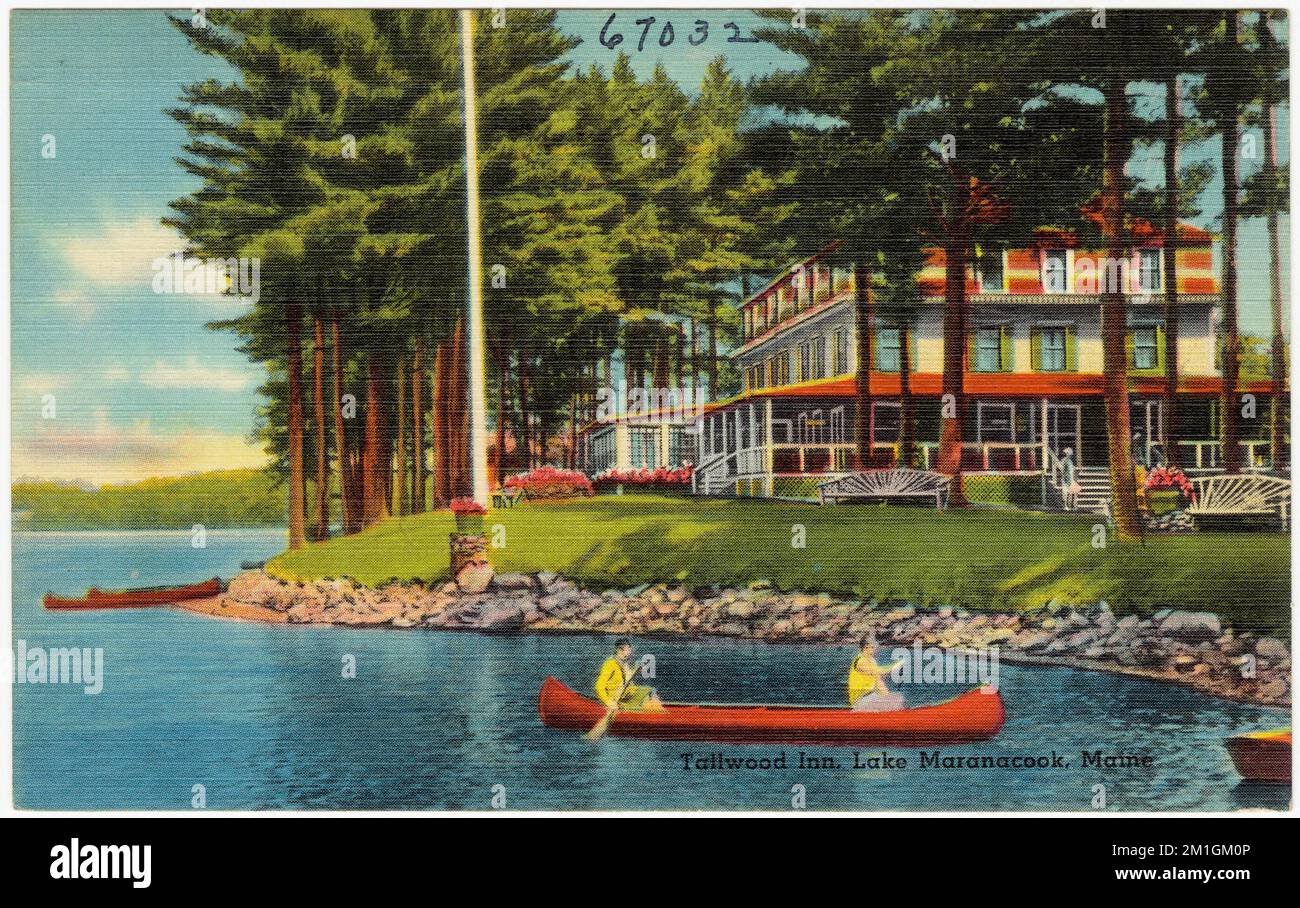 Tallwood Inn, Lake Maranacook, Maine , Motels, Lakes & ponds, Tichnor ...