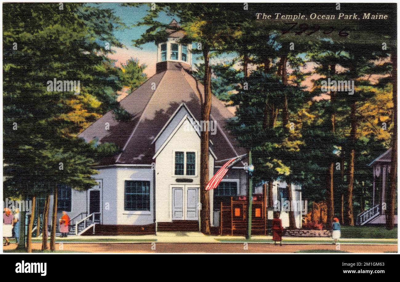 The Temple, Ocean Park, Maine , Religious facilities, Tichnor Brothers ...