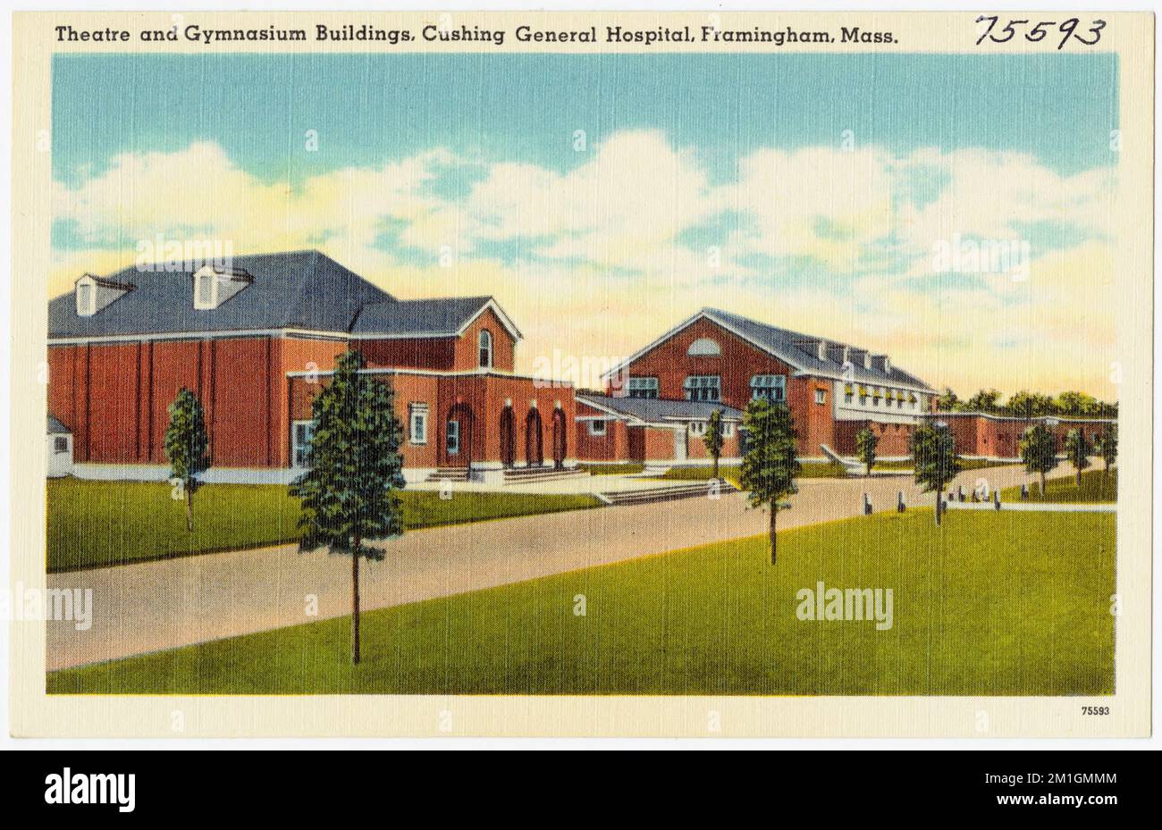 Theatre and gymnasium buildings, Cushing General Hospital, Framingham ...