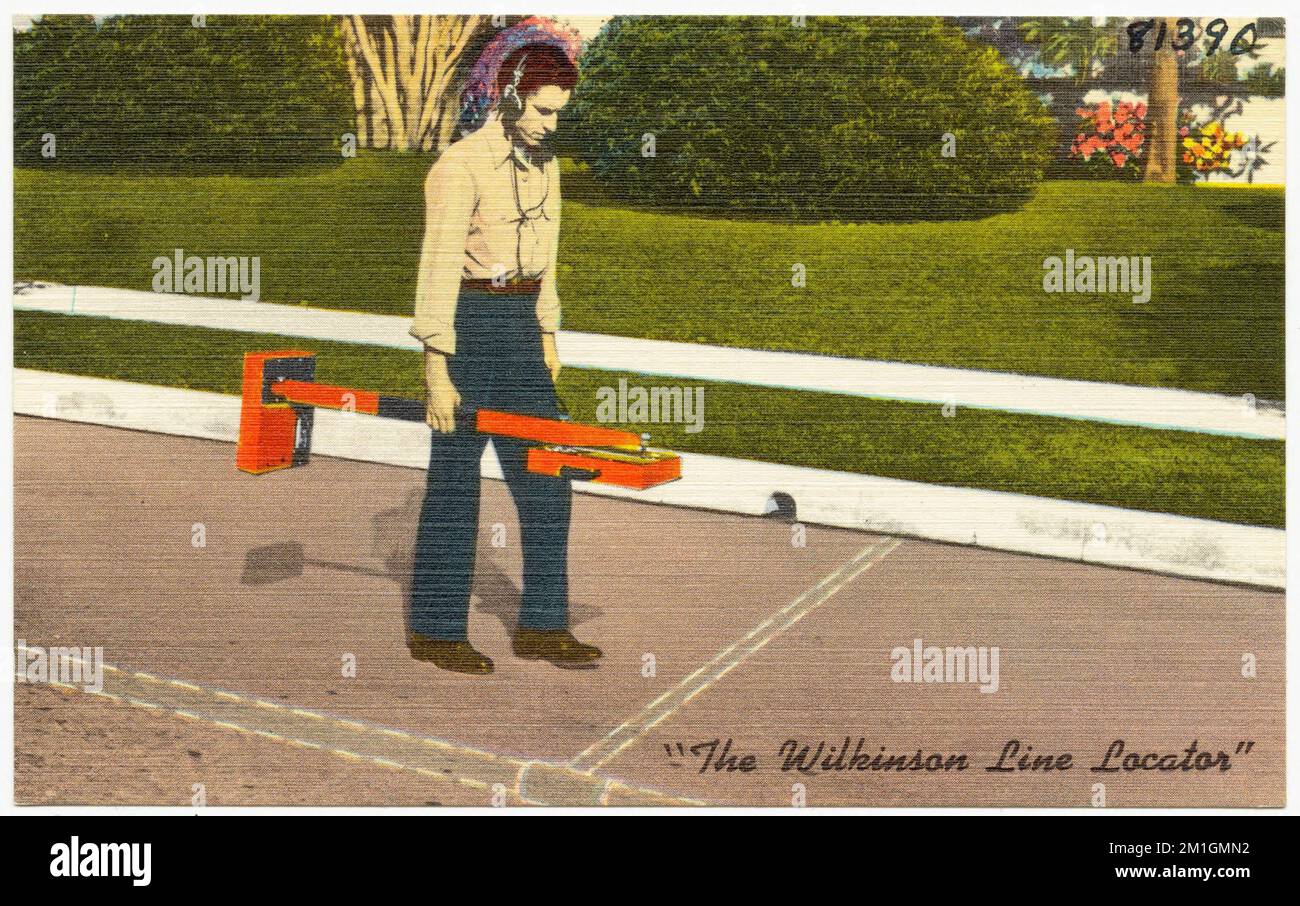 'The Wilkinson Line Locator' , Tichnor Brothers Collection, postcards ...
