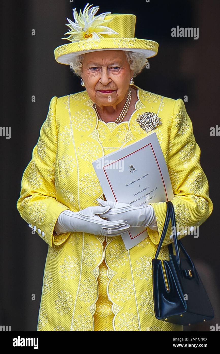 Royal family including The Queen and senior Royals are seen on the ...