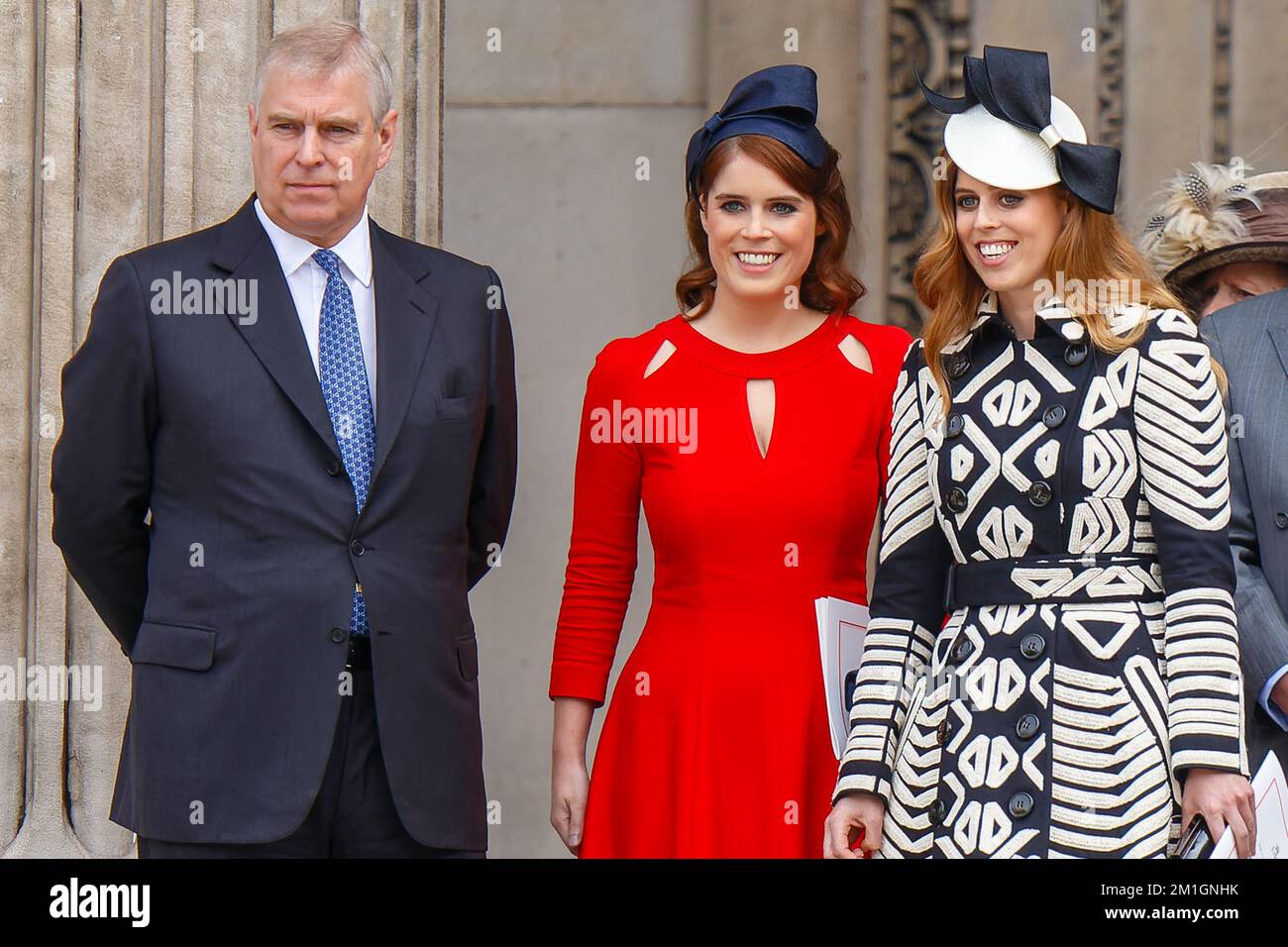 Royal family including The Queen and senior Royals are seen on the ...