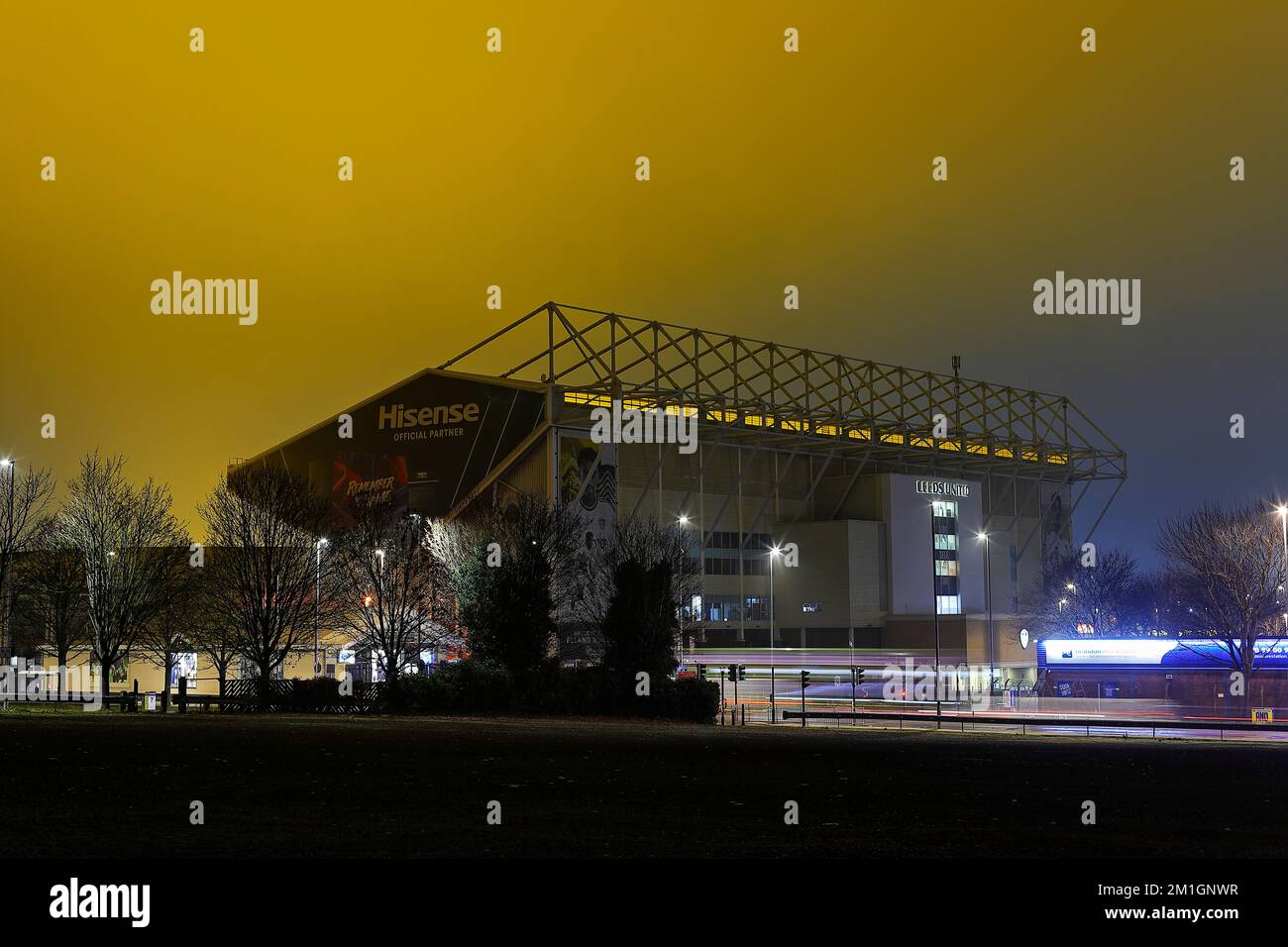 Leeds United AFC Stadium on Elland Road in Leeds,West Yorkshire,UK ...