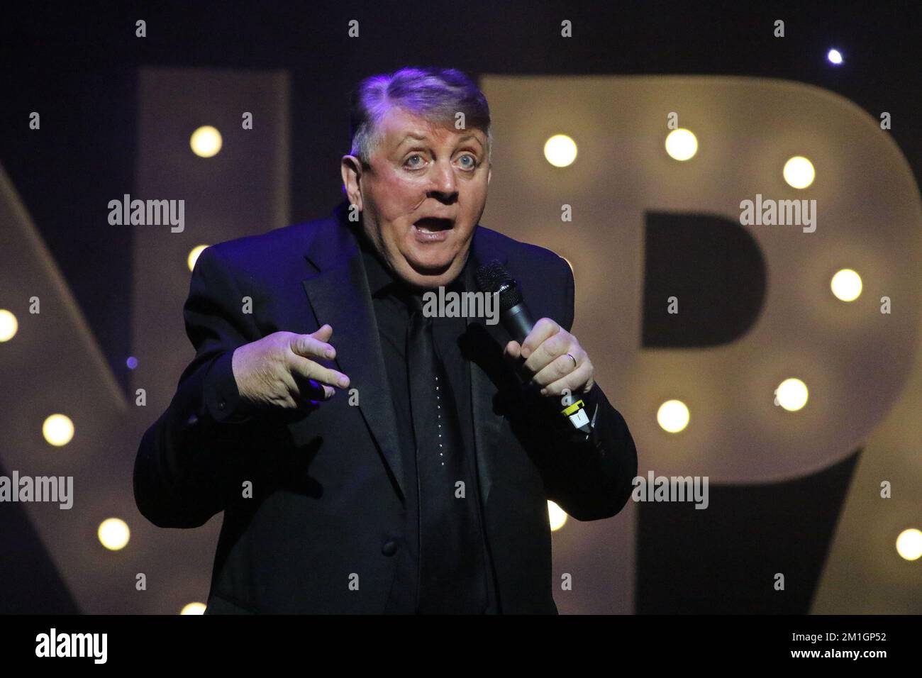 Scottish Comedian Dean Park & his wife Karen Logan entertaining at the ...