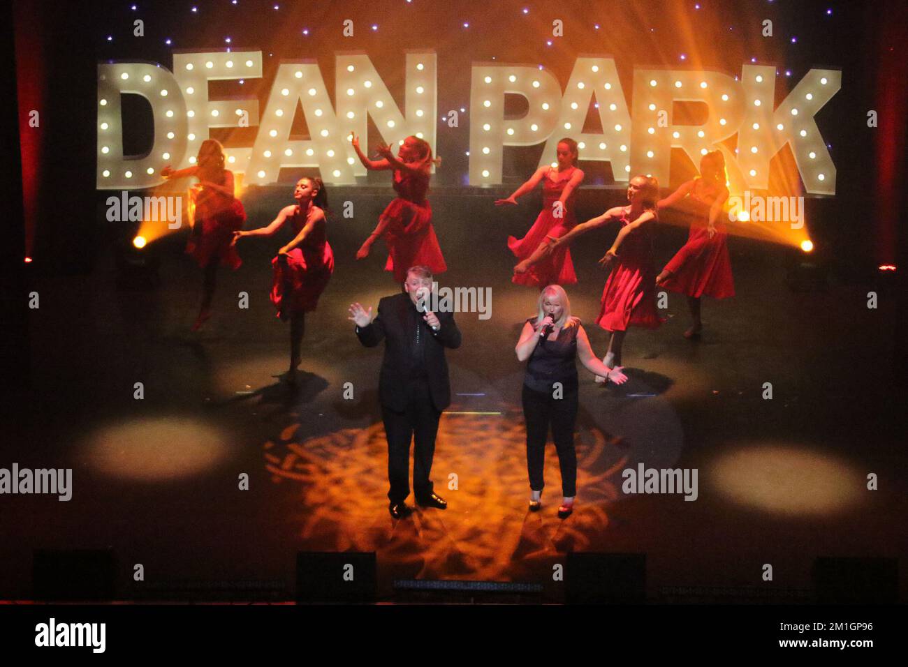 Scottish Comedian Dean Park & his wife Karen Logan entertaining at the ...