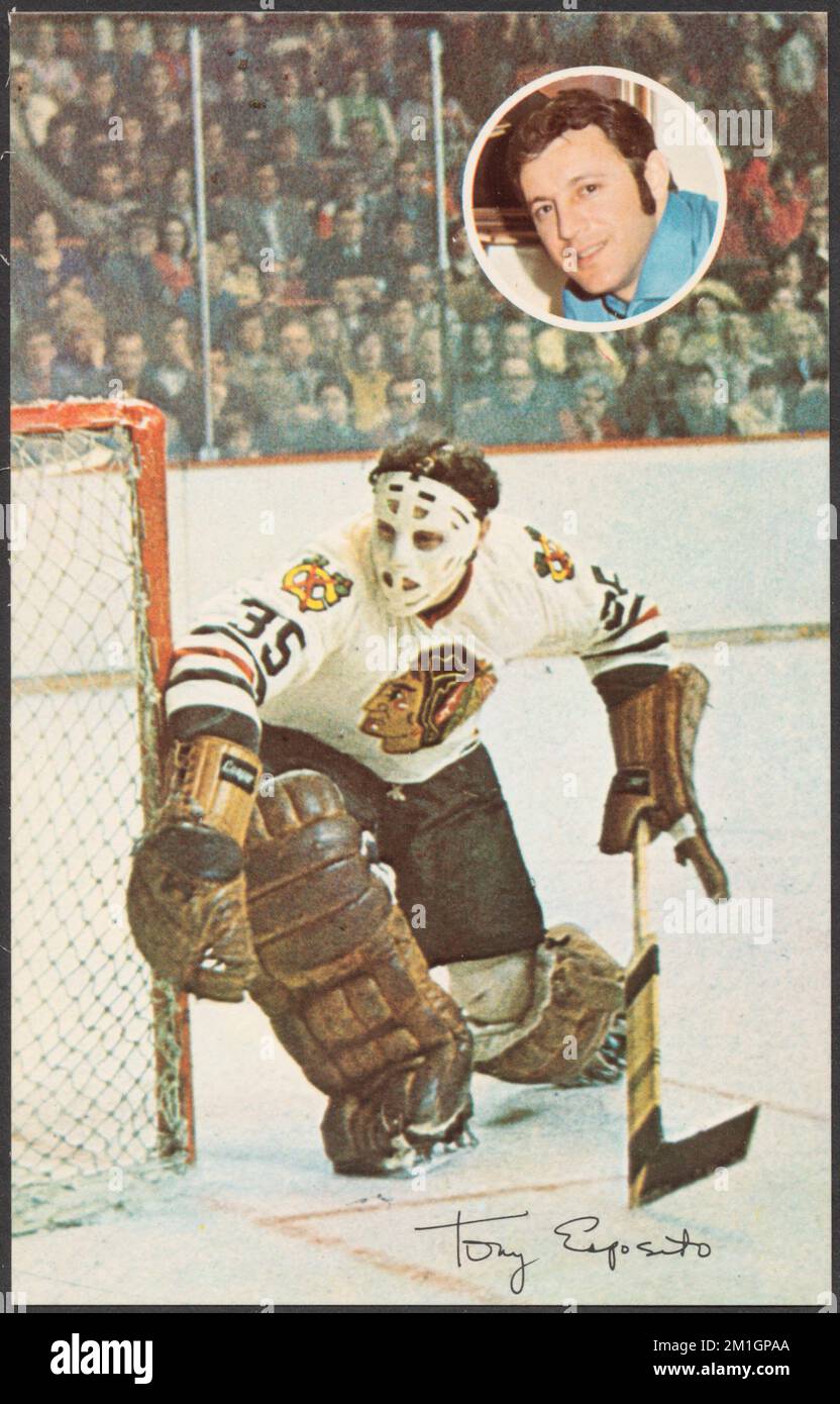 Tony Esposito , Ice hockey players, Tichnor Brothers Collection ...