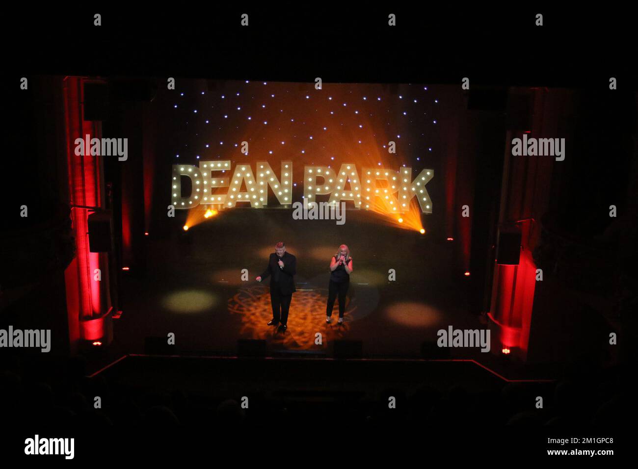 Scottish Comedian Dean Park & his wife Karen Logan entertaining at the ...