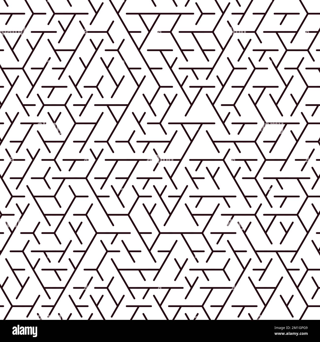 Hexagonal Maze generative pattern illustration Stock Vector Image & Art ...