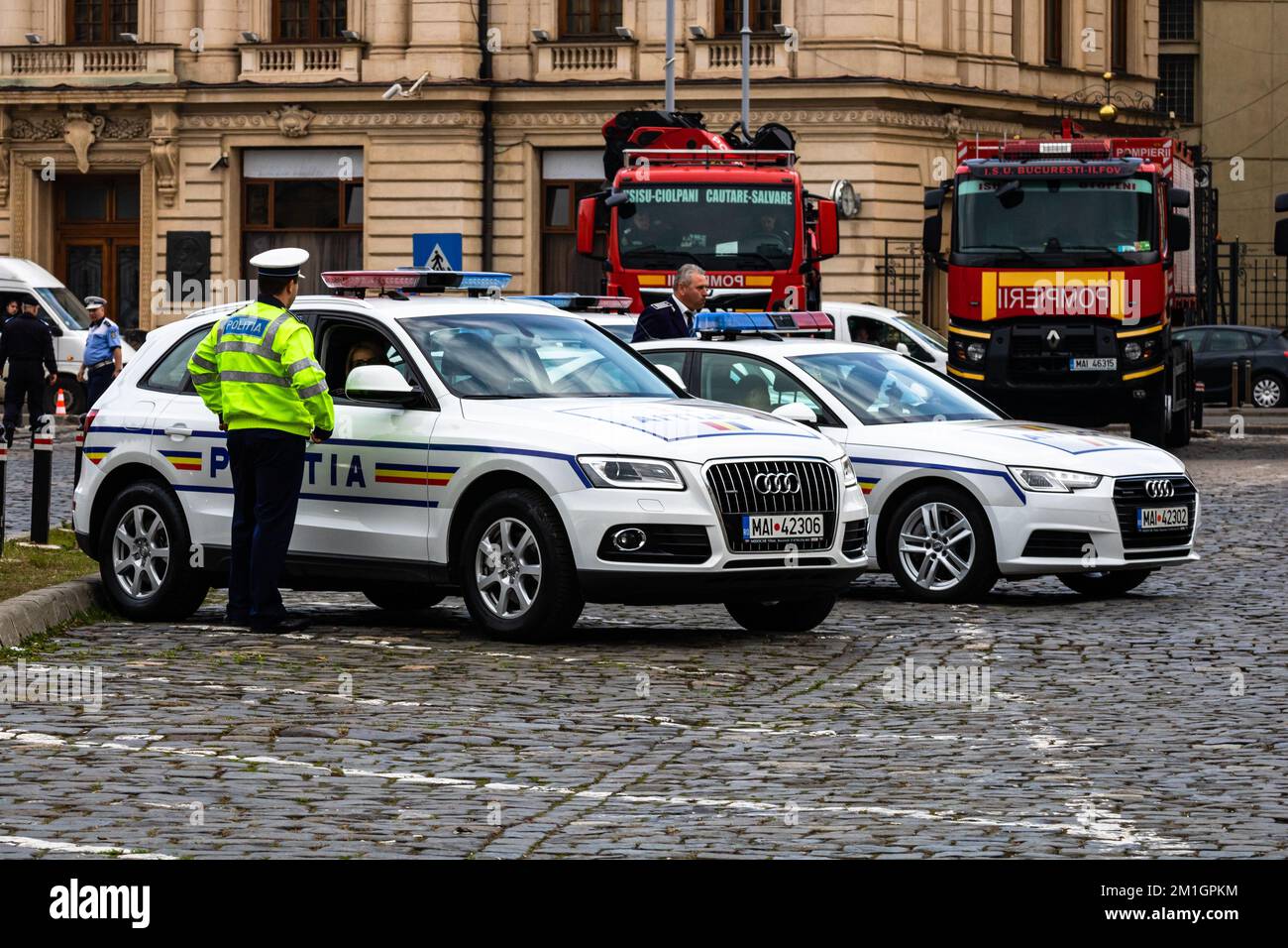 Romanian Police (Politia Romana) car show in Bucharest, Romania, 2022 ...
