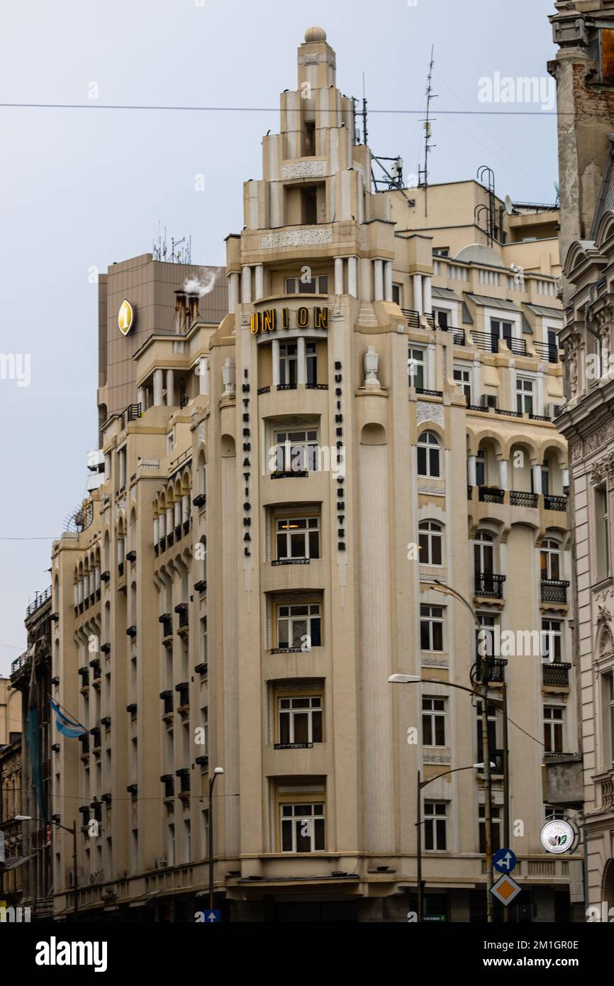 Historic building architecture in Bucharest, Romania, 2022 Stock Photo ...
