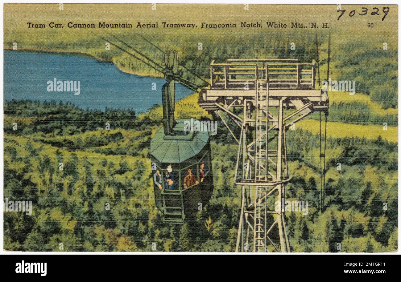 Tram Car, Cannon Mountain Aerial Tramway, Franconia Notch, White Mts ...