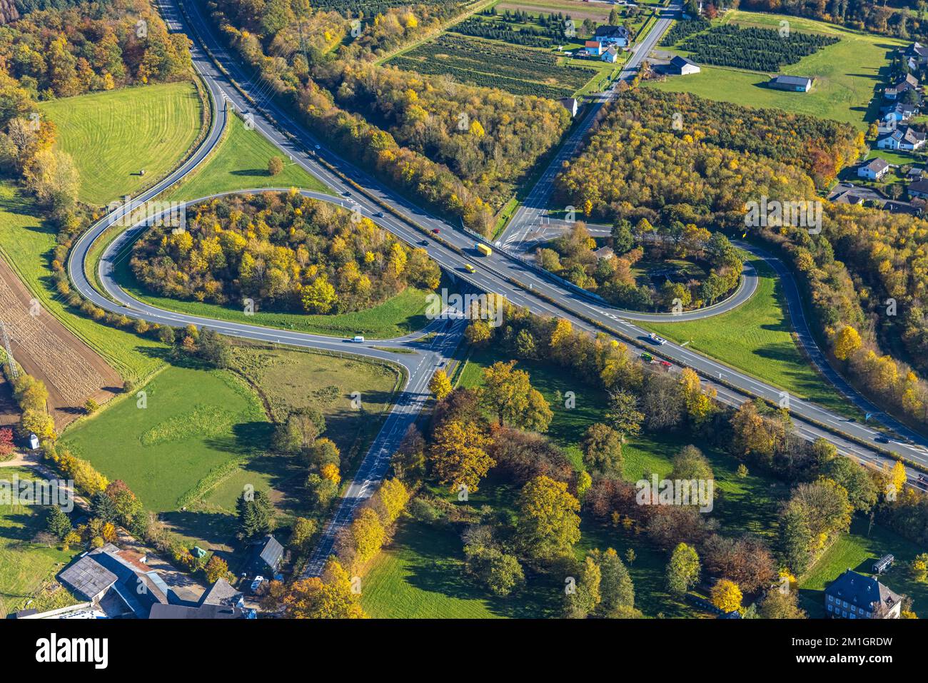 Freeway junction wennemen of the a46 hi-res stock photography and ...